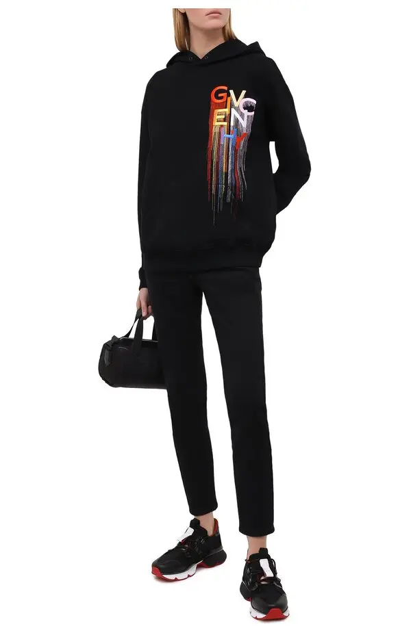 Givenchy Embroidered Logo Hooded Sweatshirt