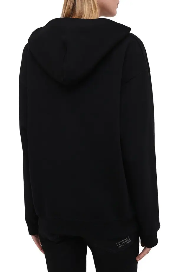 Givenchy Embroidered Logo Hooded Sweatshirt