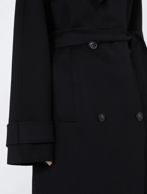 Sportmax Yole Double-breasted Belted Long Coat