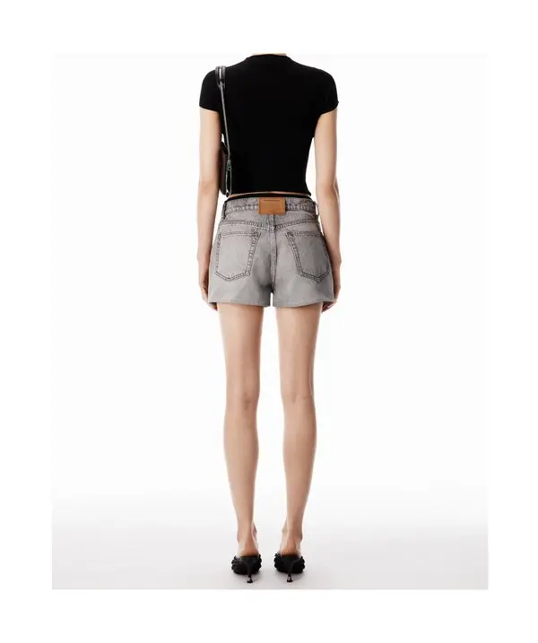 Alexander Wang Ribbed Logo T-shirt - Black