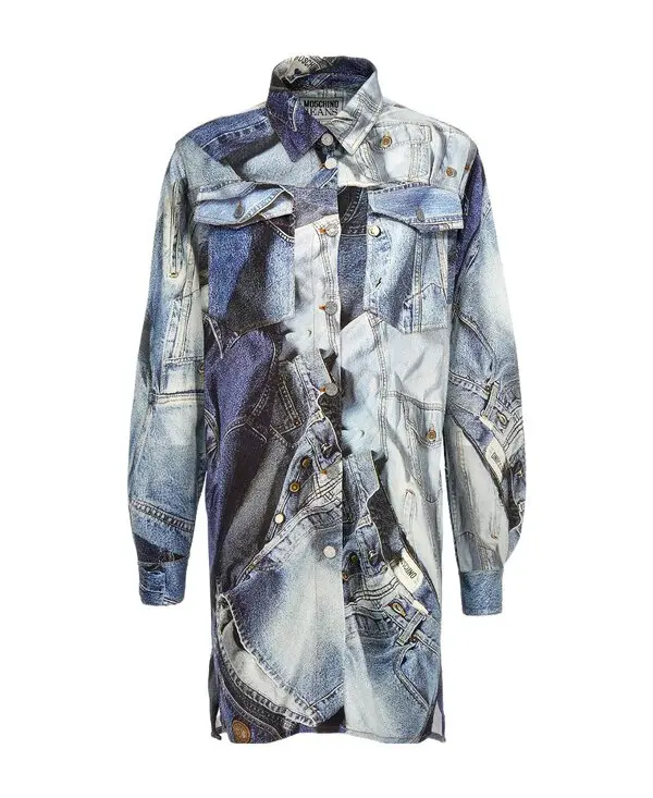 Moschino Graphic Print Long Sleeve Shirt