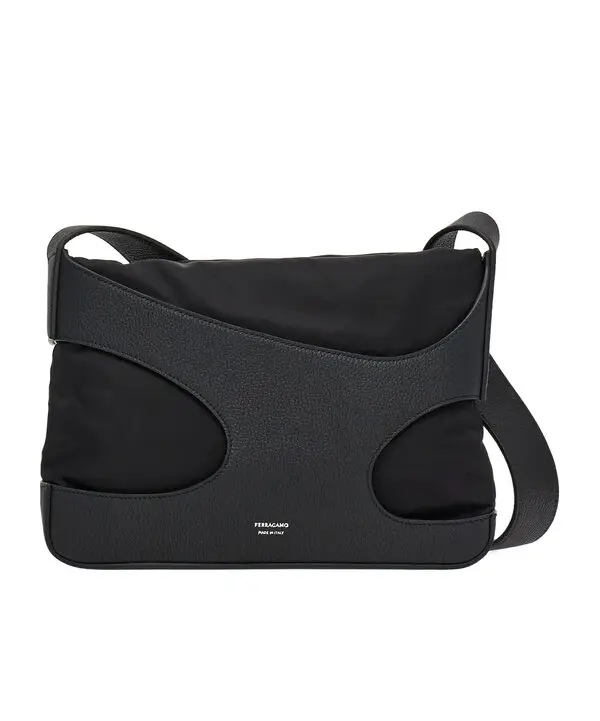 FERRAGAMO Satchel With Cut-out Detail - Black