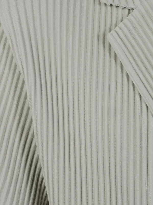 Issey Miyake Pleated Blazer - Gray
