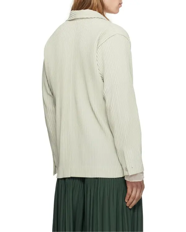 Issey Miyake Pleated Blazer - Gray