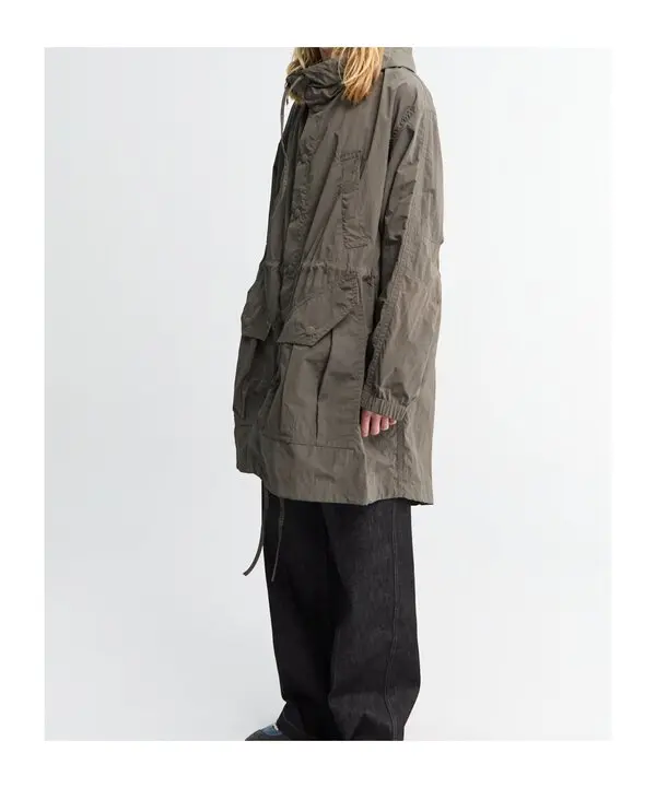 Dries Van Noten Long-sleeved Hooded Anorak - Khaki