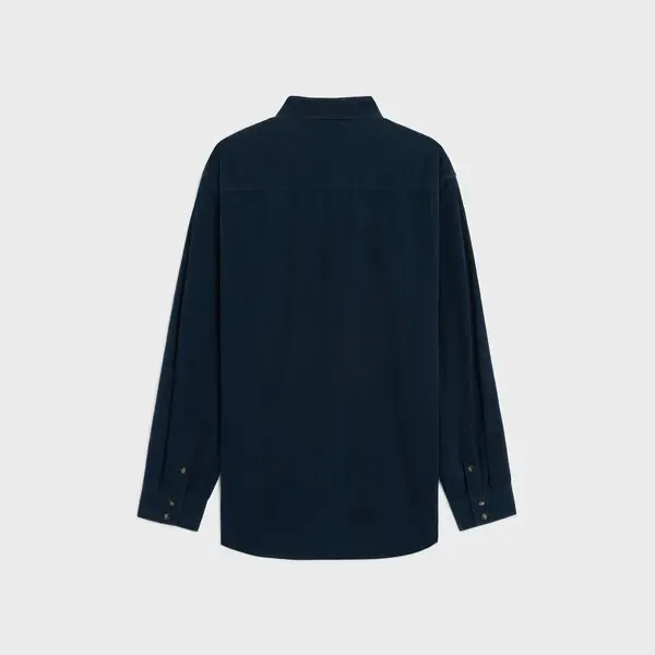 Celine Relaxed Shirt In Corduroy