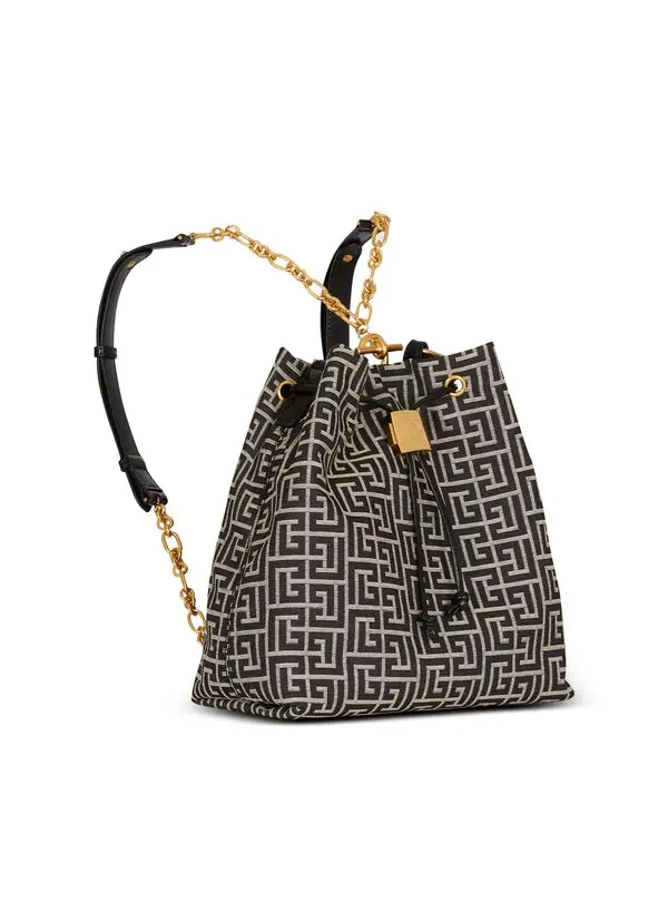 Balmain Pulse Monogram Jacquard Backpack