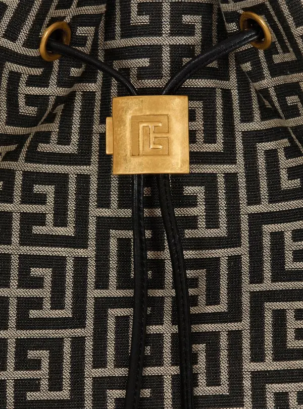 Balmain Pulse Monogram Jacquard Backpack