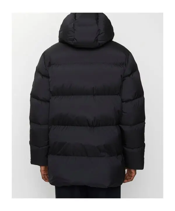 Burberry Long Sleeved Hooded Down Jacket - Black