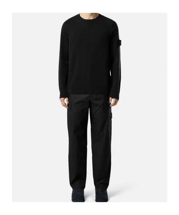 Stone Island Stretch Cargo Pants - Black