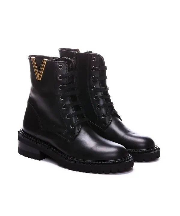 VIA ROMA 15 Lace-up Combat Boots