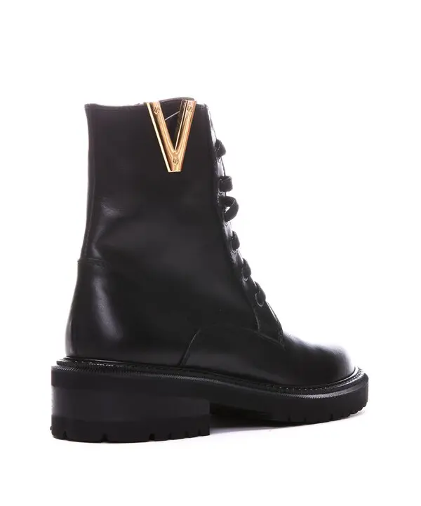 VIA ROMA 15 Lace-up Combat Boots