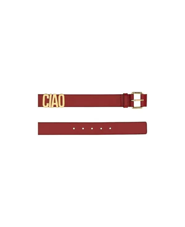 Moschino Ciao Lettering Belt - Red