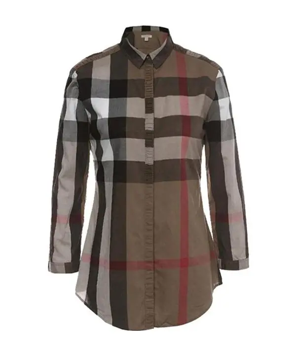 Burberry Plaid Long-sleeved Shirt