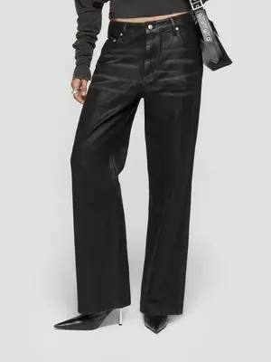MISBHV Austin Coated Wide-leg Jeans
