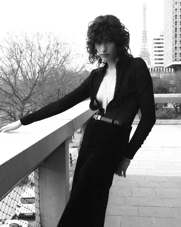 Saint Laurent Long Velvet Skirt