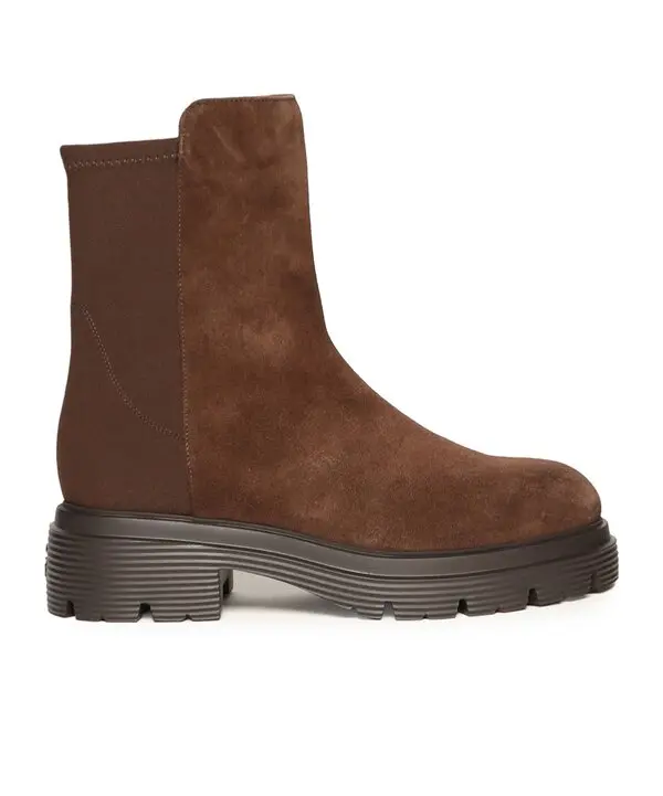 STUART WEITZMAN Round Toe Pull-on Ankle Boots
