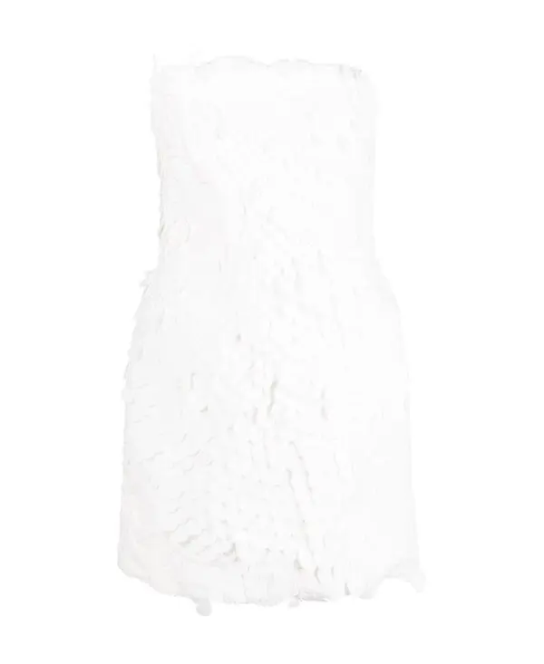 Zimmermann Tama Filigree-embellished Mini Dress - White