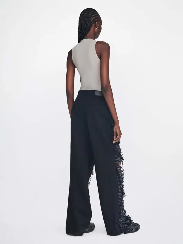 DION LEE Cinched Ripped-detail Tank Top