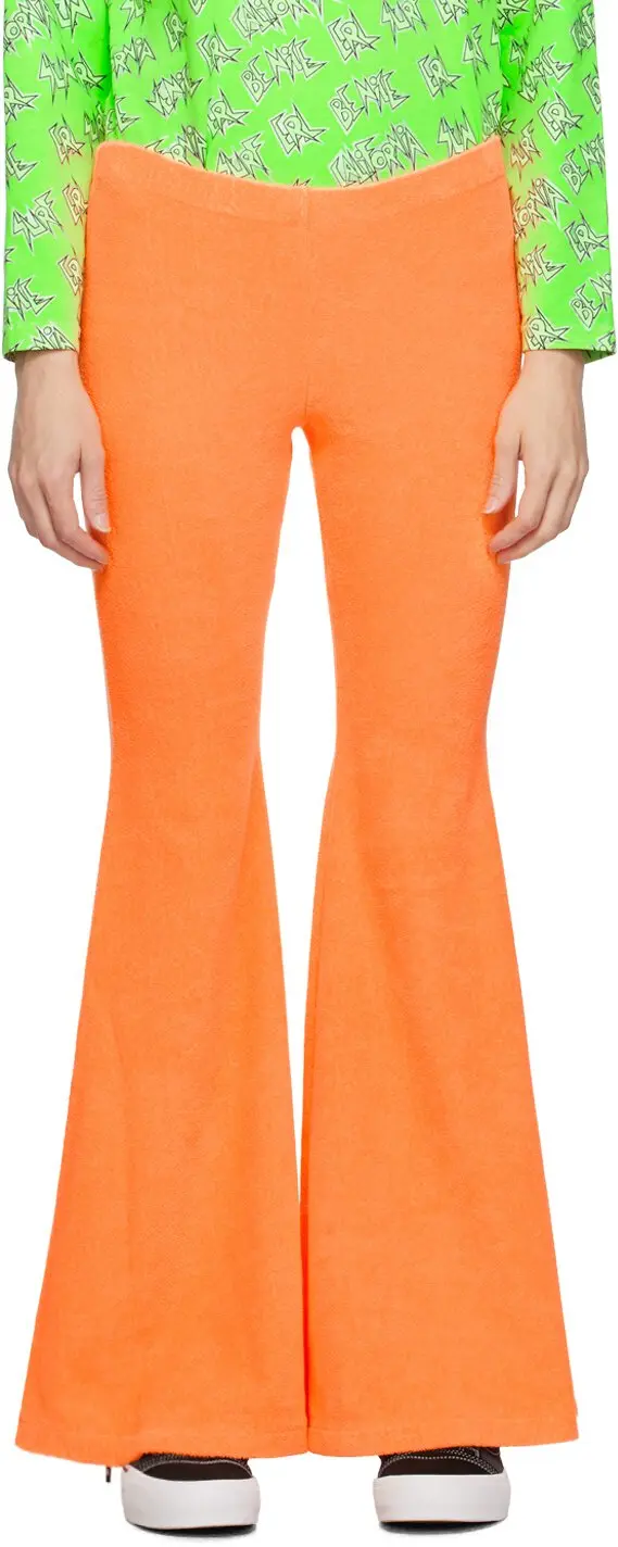 ERL Bootcut Pants With Logo Detail