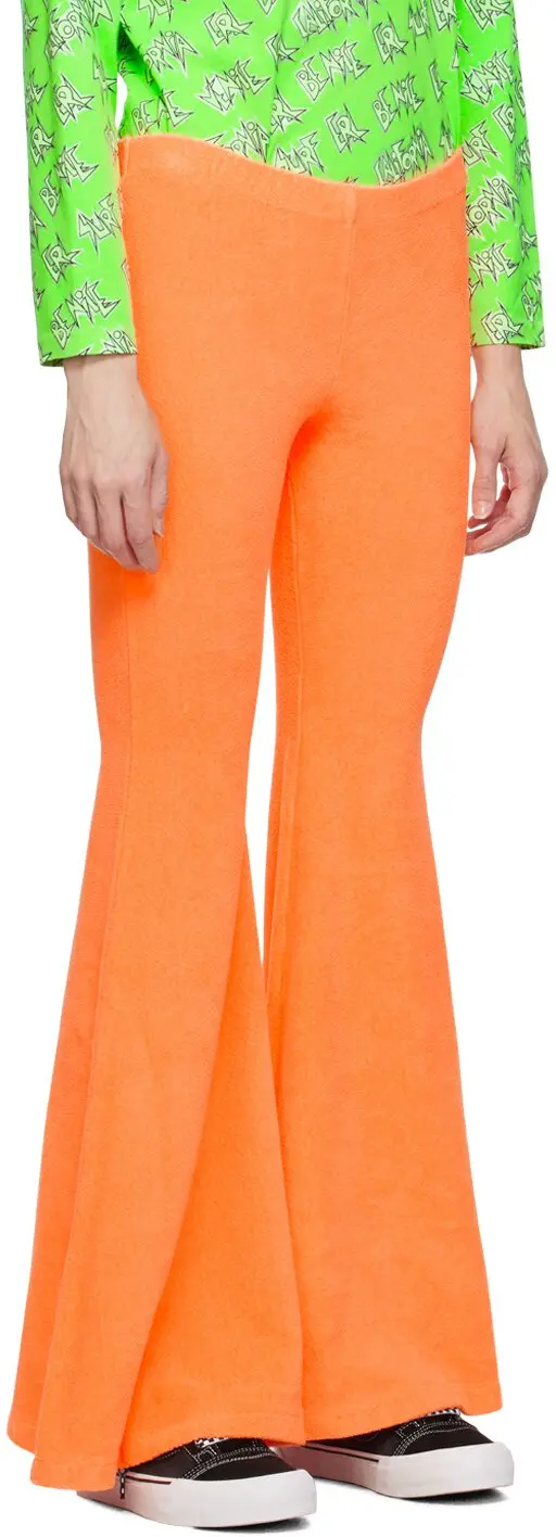 ERL Bootcut Pants With Logo Detail