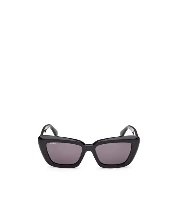 Max Mara Elizabeth Square Frame Sunglasses - Bright Black