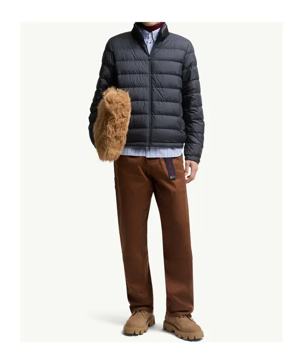 Moncler Brendan Zip-up Padded Jacket With Pull-out Hood - Blue