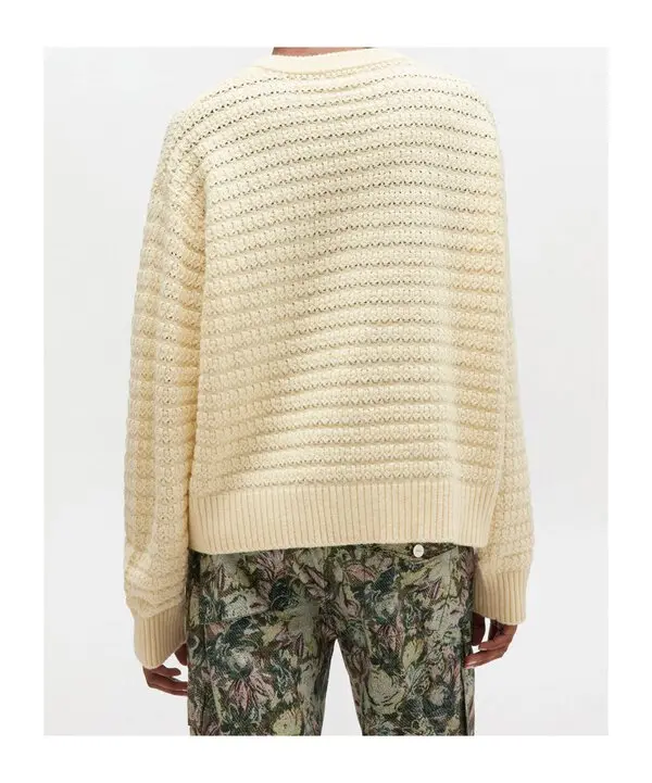 GANNI Button-detail Crewneck Jumper