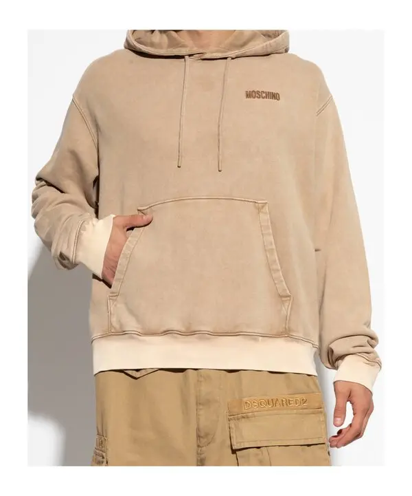 Moschino Long Sleeve Hooded Sweatshirt