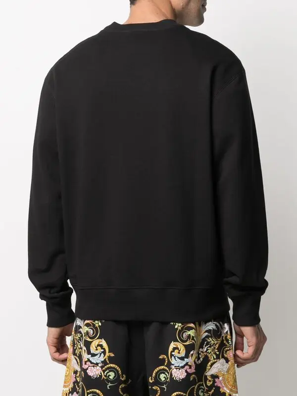 Versace Barocco Print Cotton Sweatshirt