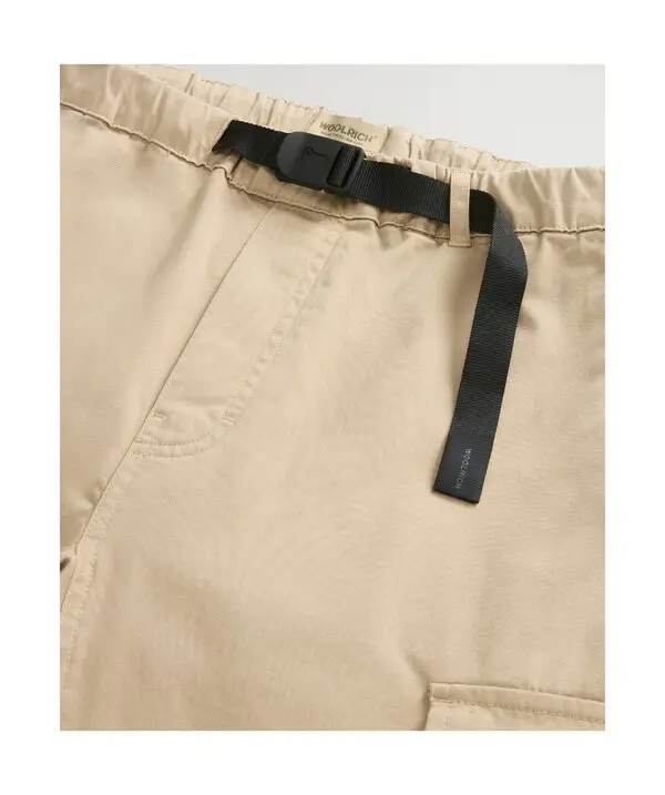 Woolrich Belted Cargo Trousers - White Pepper