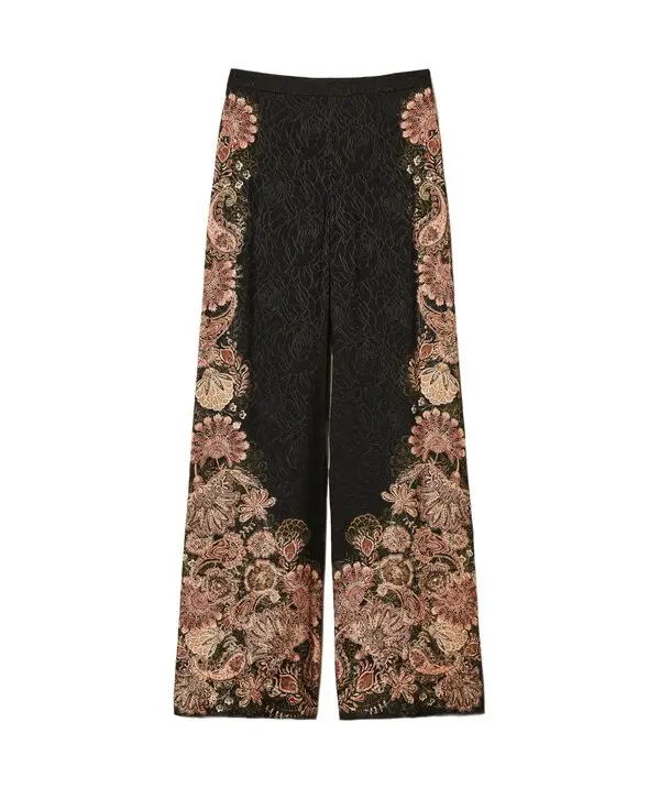 TWINSET Paisley-print Trousers - Black