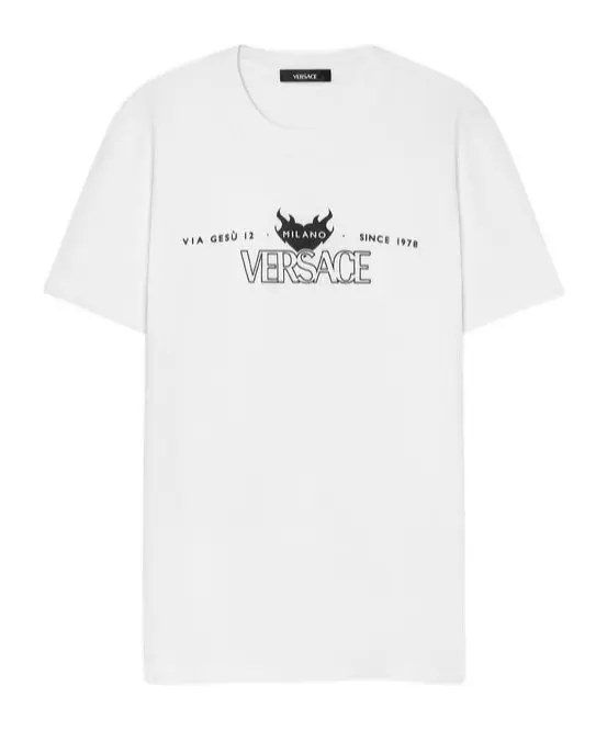 Versace Logo-printed Crewneck T-shirt