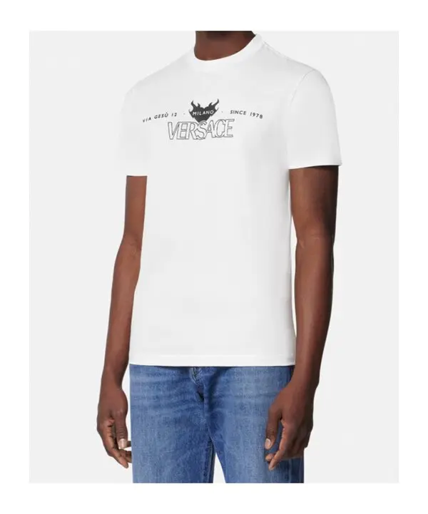 Versace Logo-printed Crewneck T-shirt
