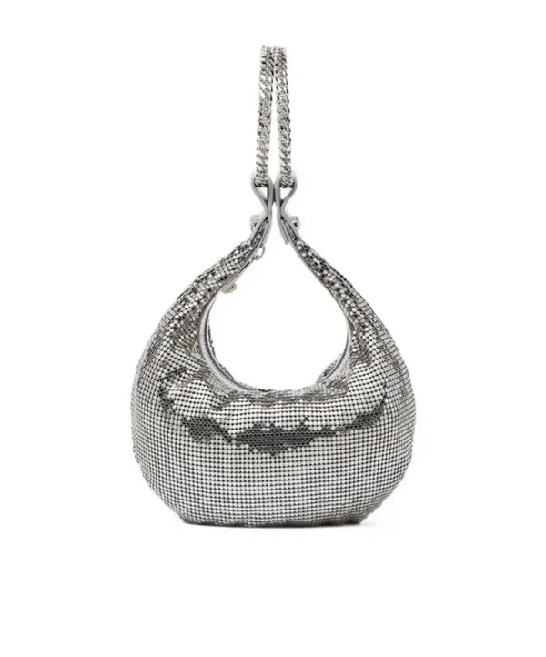 Versace Chain-linked Mesh Clutch Bag