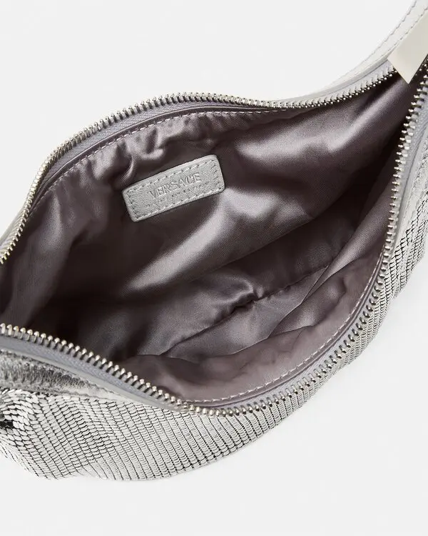 Versace Chain-linked Mesh Clutch Bag