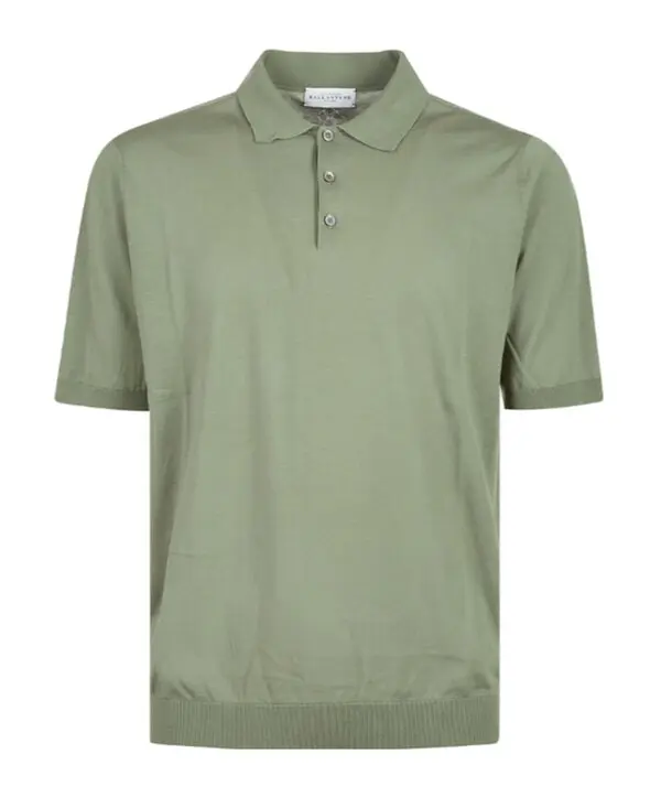 BALLANTYNE Button Detailed Short-sleeved Polo Shirt - Green