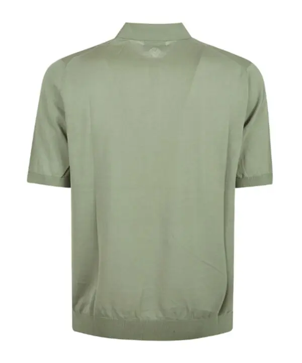 BALLANTYNE Button Detailed Short-sleeved Polo Shirt - Green
