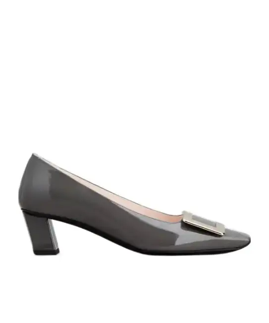 ROGER VIVIER Belle Vivier Buckle Pumps - Grey