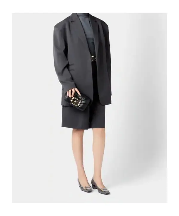 ROGER VIVIER Belle Vivier Buckle Pumps - Grey