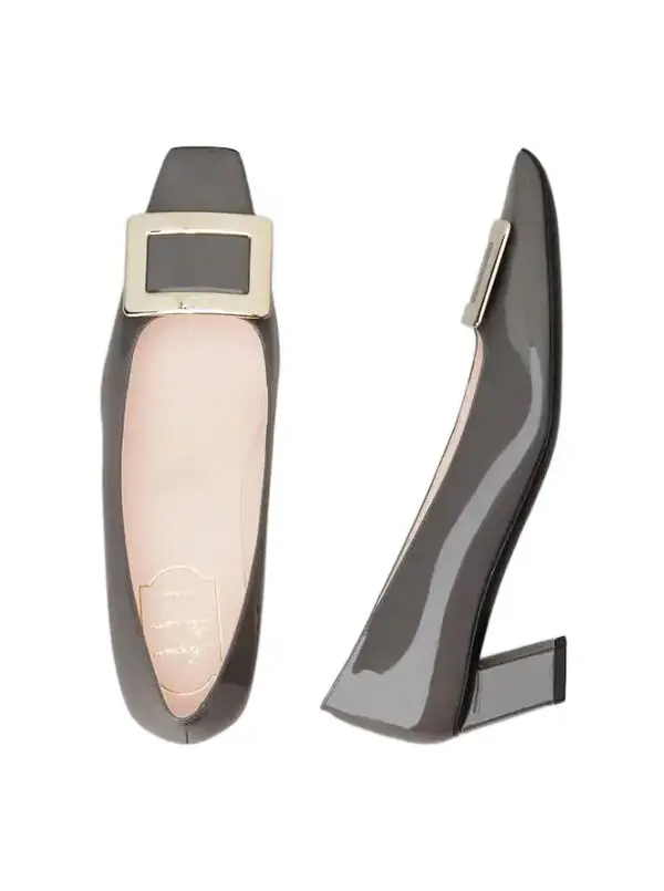 ROGER VIVIER Belle Vivier Buckle Pumps - Grey