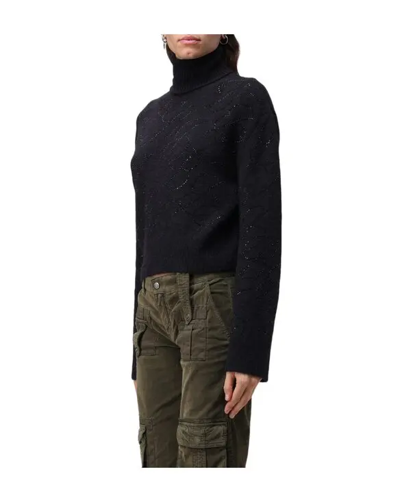 Blumarine Embellished Roll-neck Knitted Jumper