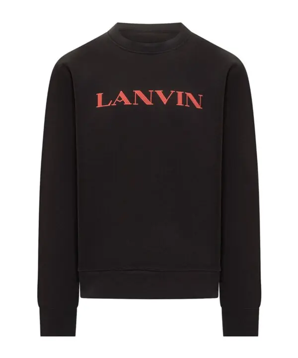 LANVIN Logo Embroidered Crewneck Sweatshirt