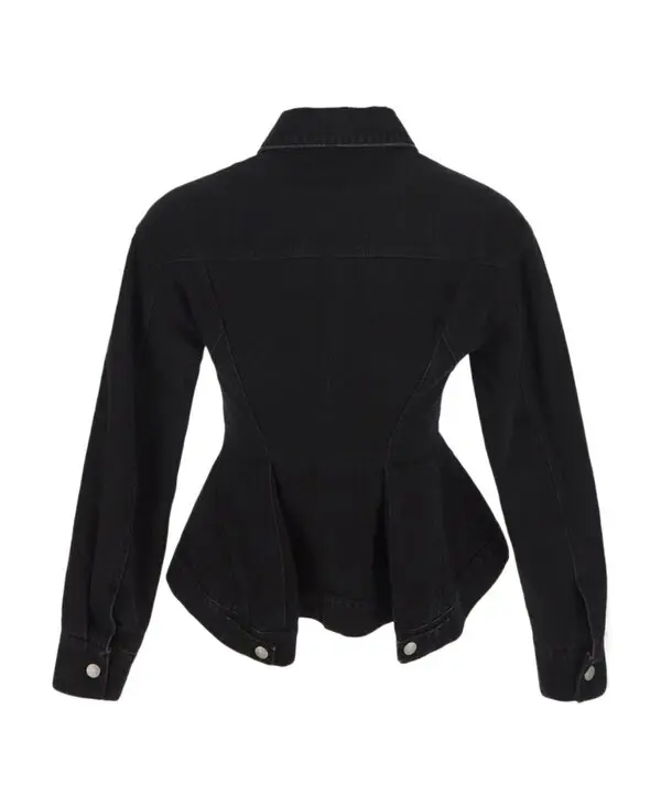 Alexander McQueen Peplum Denim Jacket