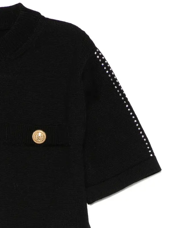 Balmain Embellished Crewneck T-shirt