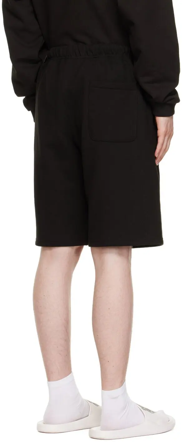 Kenzo Logo Patch Mid-rise Fleece Shorts