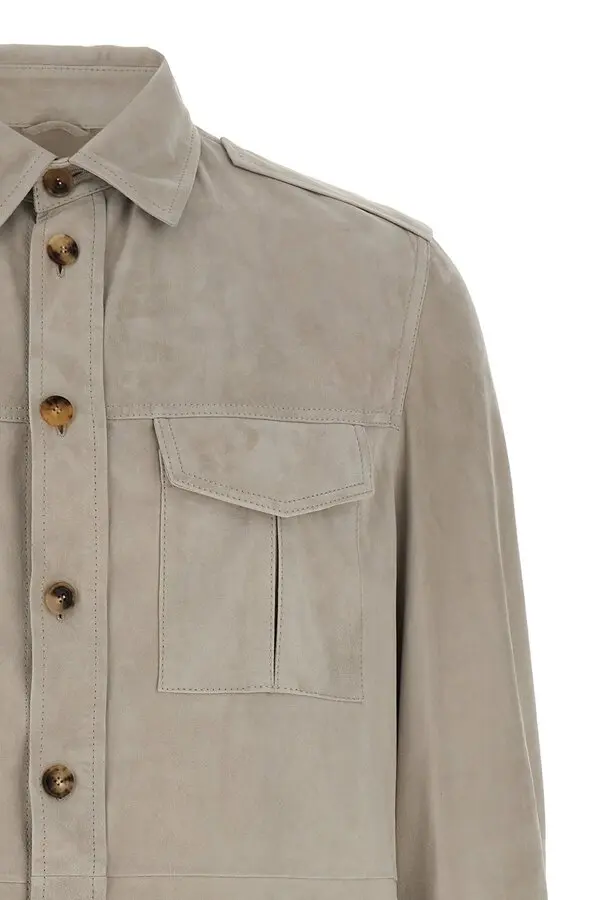 Brunello Cucinelli Unlined Safari Jacket - Rope