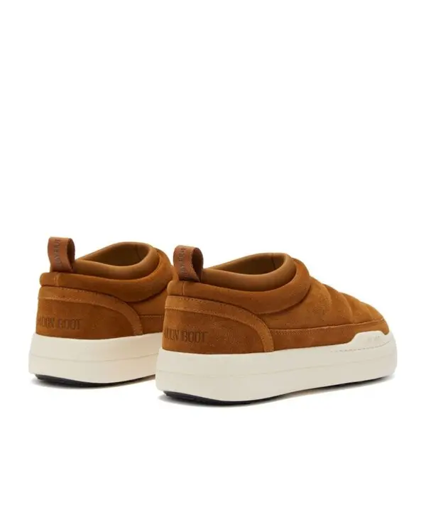 Moon Boot Park Logo Embossed Sneakers - Brown