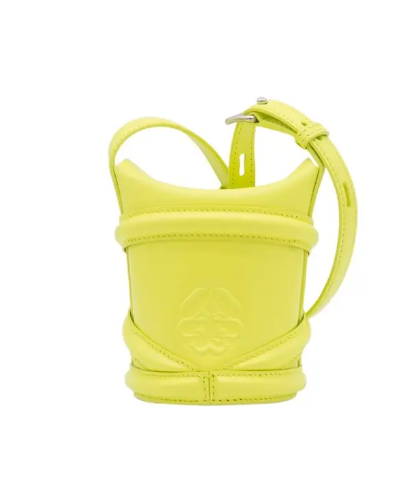 Alexander McQueen The Mini Curve Bucket Bag - Yellow
