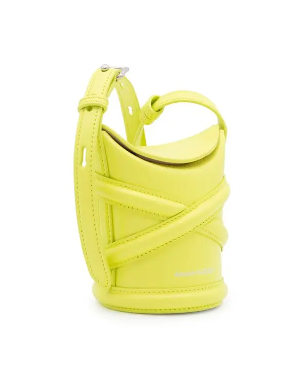 Alexander McQueen The Mini Curve Bucket Bag - Yellow